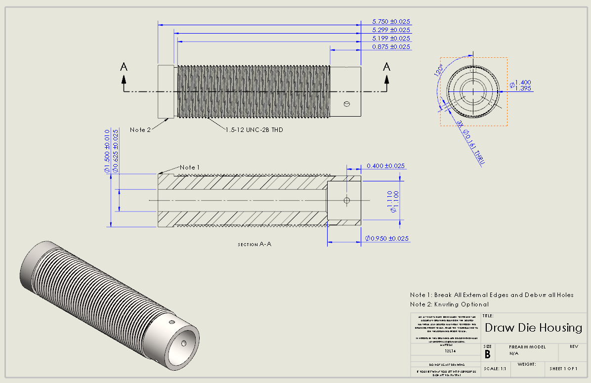 Bullet Swaging - Jacket Draw Die Housing - Part 1 | The Ballistic Assistant
